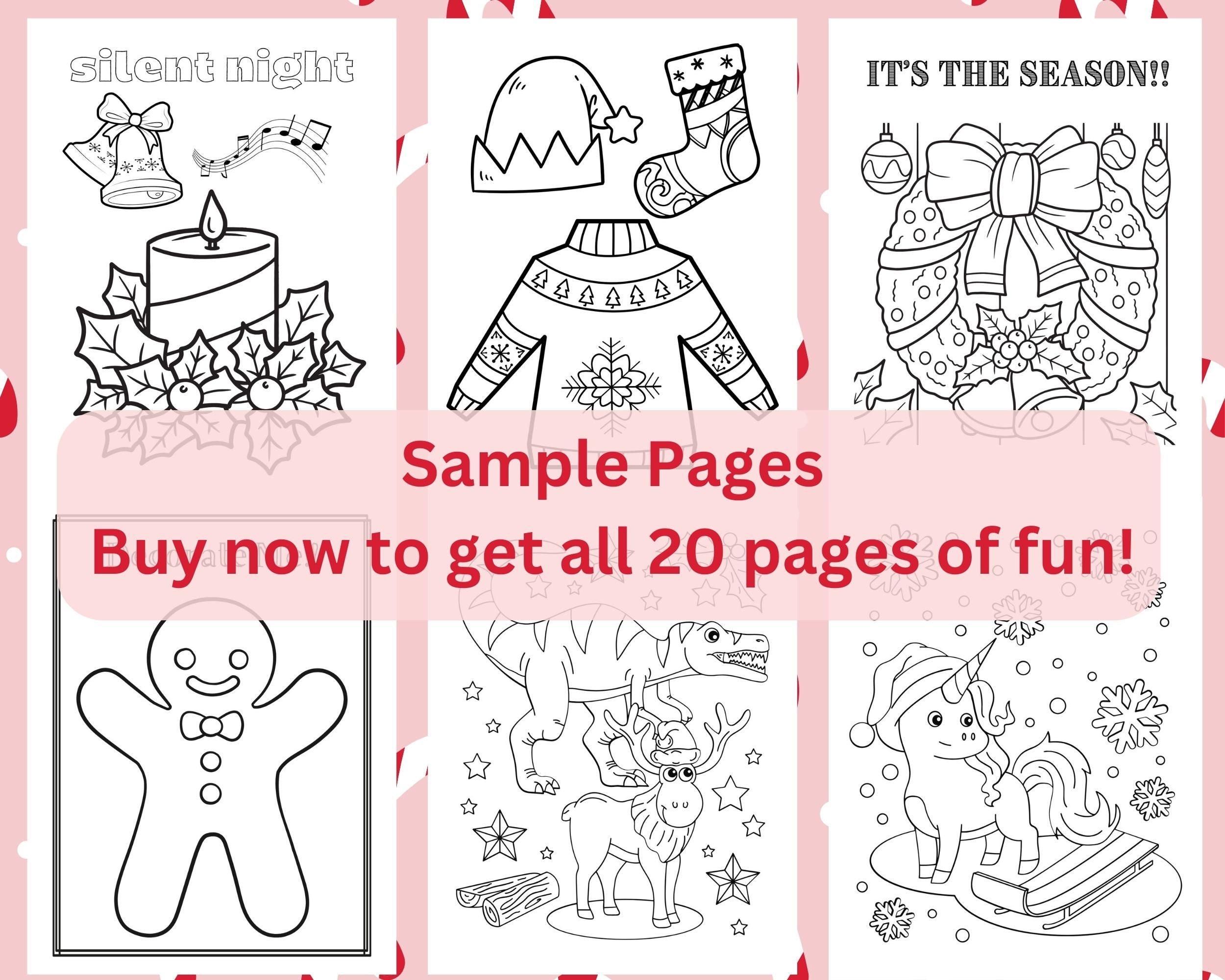 20 Pages Printable Coloring Pages, Coloring Activity for Kids ...