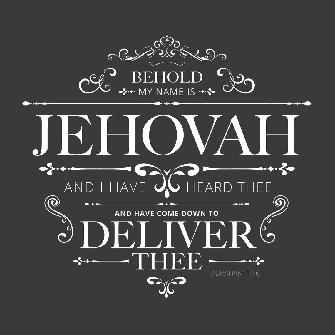 Jehovah: Names of Jesus Printable PDF Instant Download Bible Verse LDS ...