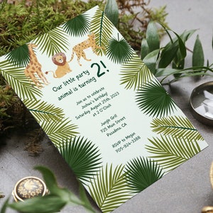 Safari Birthday Invitation - Etsy