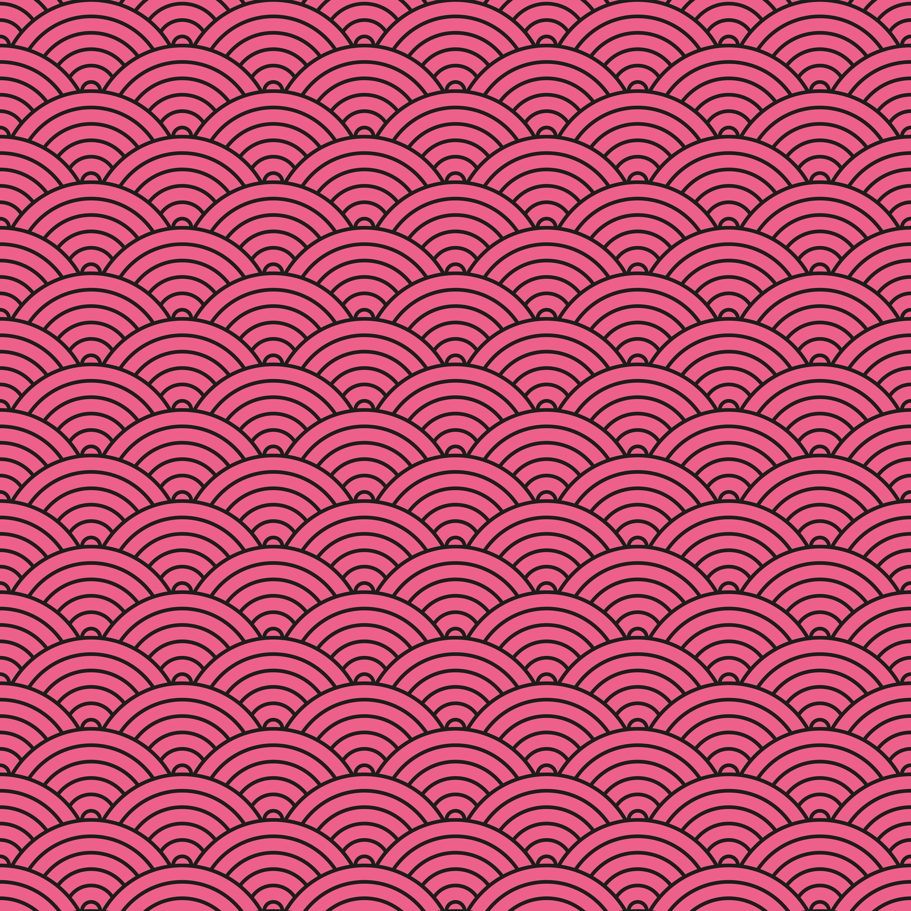 Japanese Wave Patterns / Digital Paper / Seamless Pattern ...