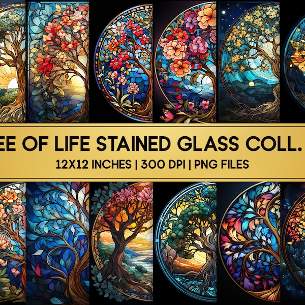 Stained Glass Tree - Etsy