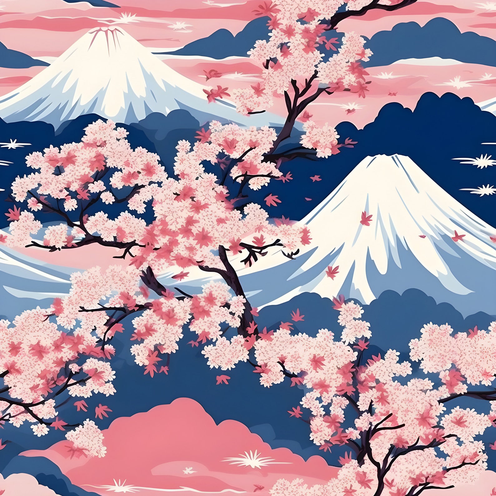 Japanese Chiyogami Patterns / Digital Paper / Seamless Pattern ...