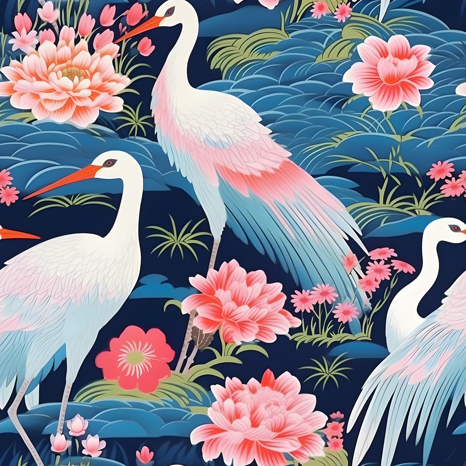 Japanese Chiyogami Patterns / Digital Paper / Seamless Pattern ...