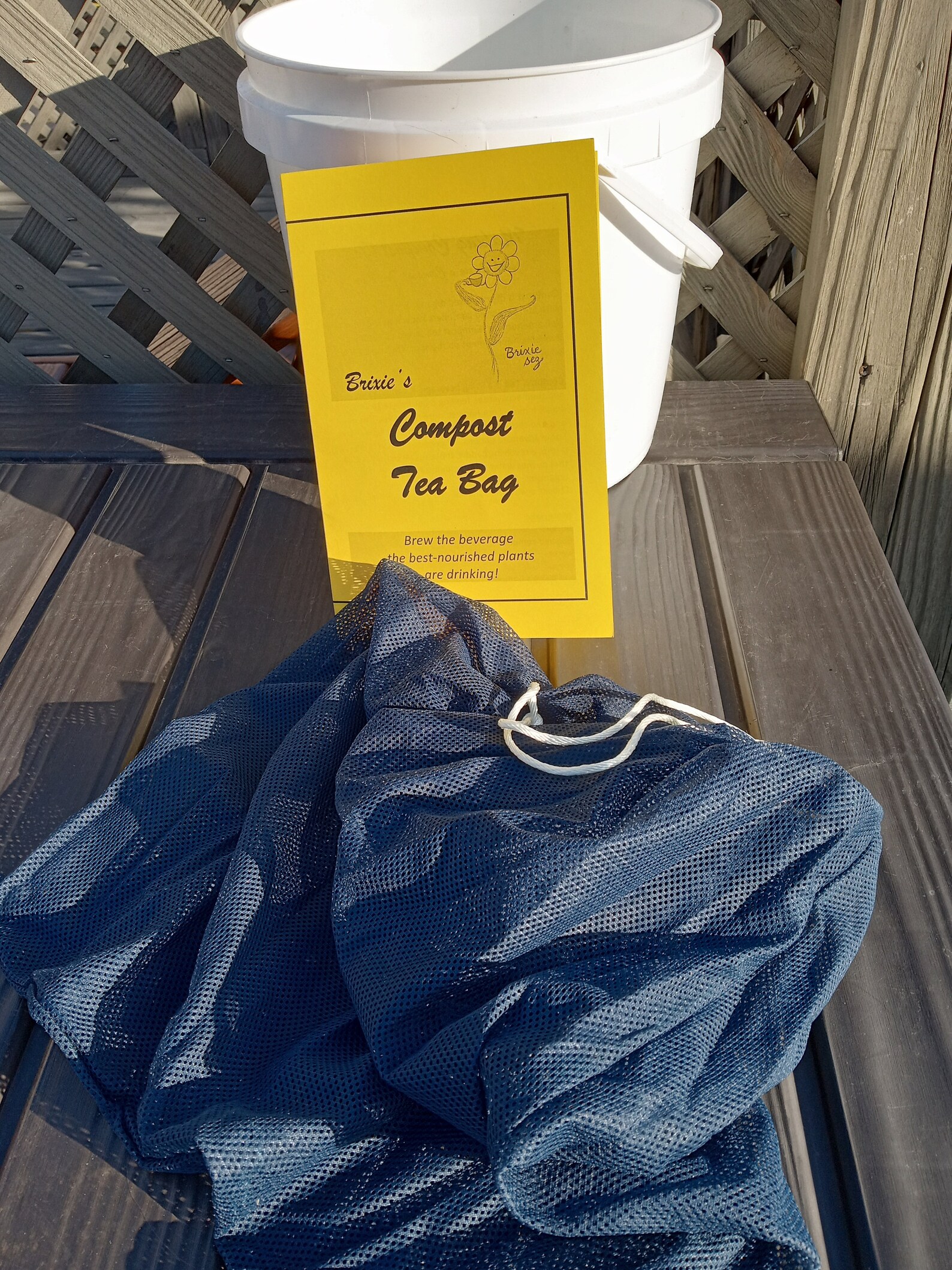 Brixie's Compost Tea Bag | Make Your Own Liquid Fertilizer | Garden ...