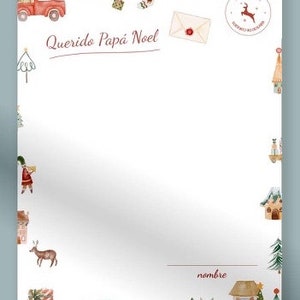 SPANISH Santa Kit - Kit De Papa Noel - Printable Letter From Santa - Etsy