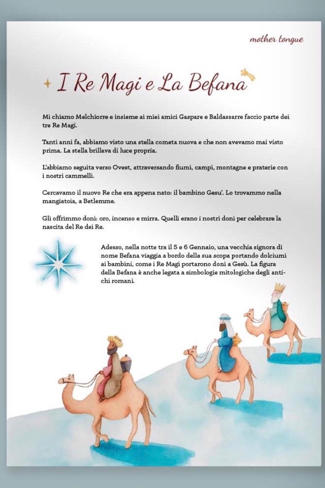 Italian Christmas Kit for Children - PRINTABLE 5 Activities Bundle ...