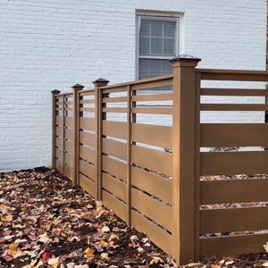DIY Plans for a Stunning Two-sided Horizontal Fence - Etsy