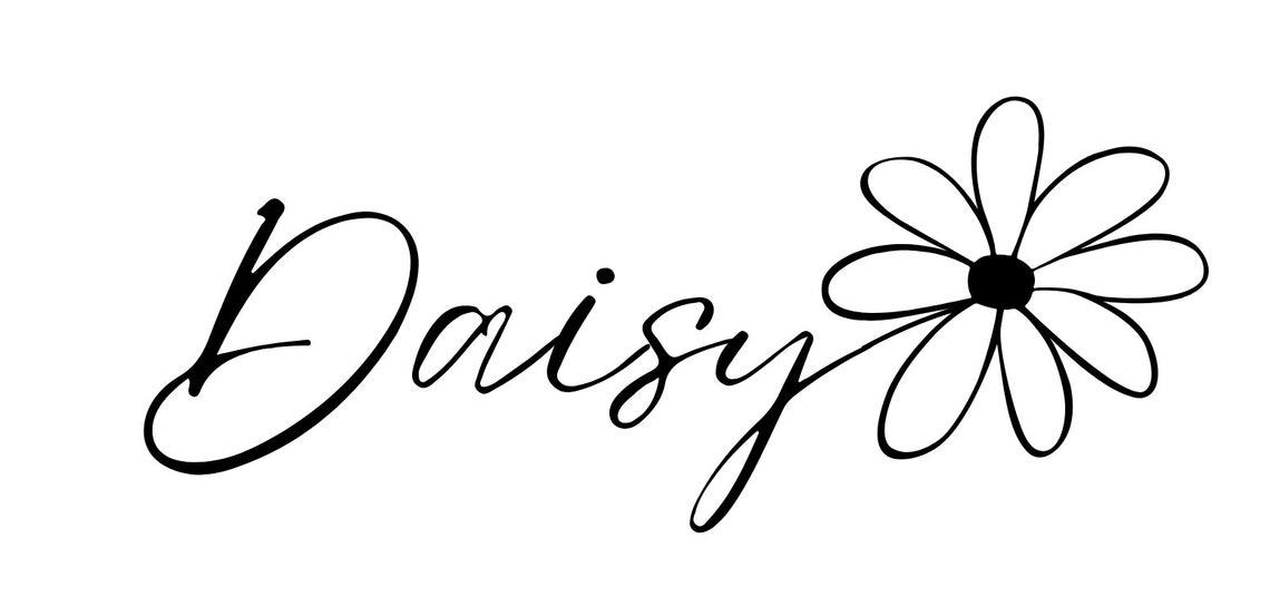 Daisy Name / Flower -- Digital Design -- PNG + SVG Download - Etsy