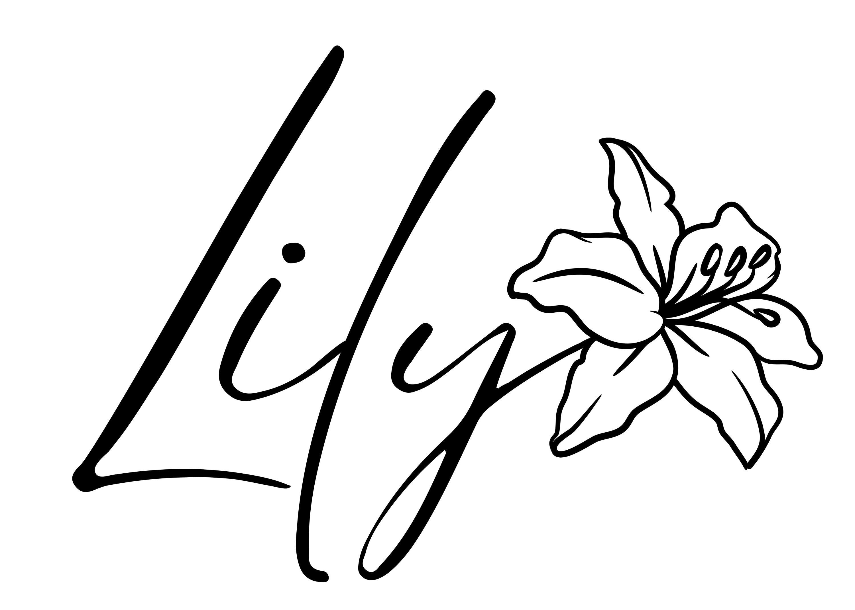 Lily Name / Flower -- Digital Design -- PNG + SVG Download - Etsy