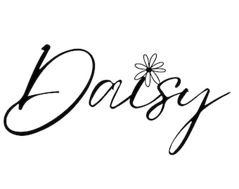 Daisy Name / Flower Digital Design PNG SVG Download - Etsy