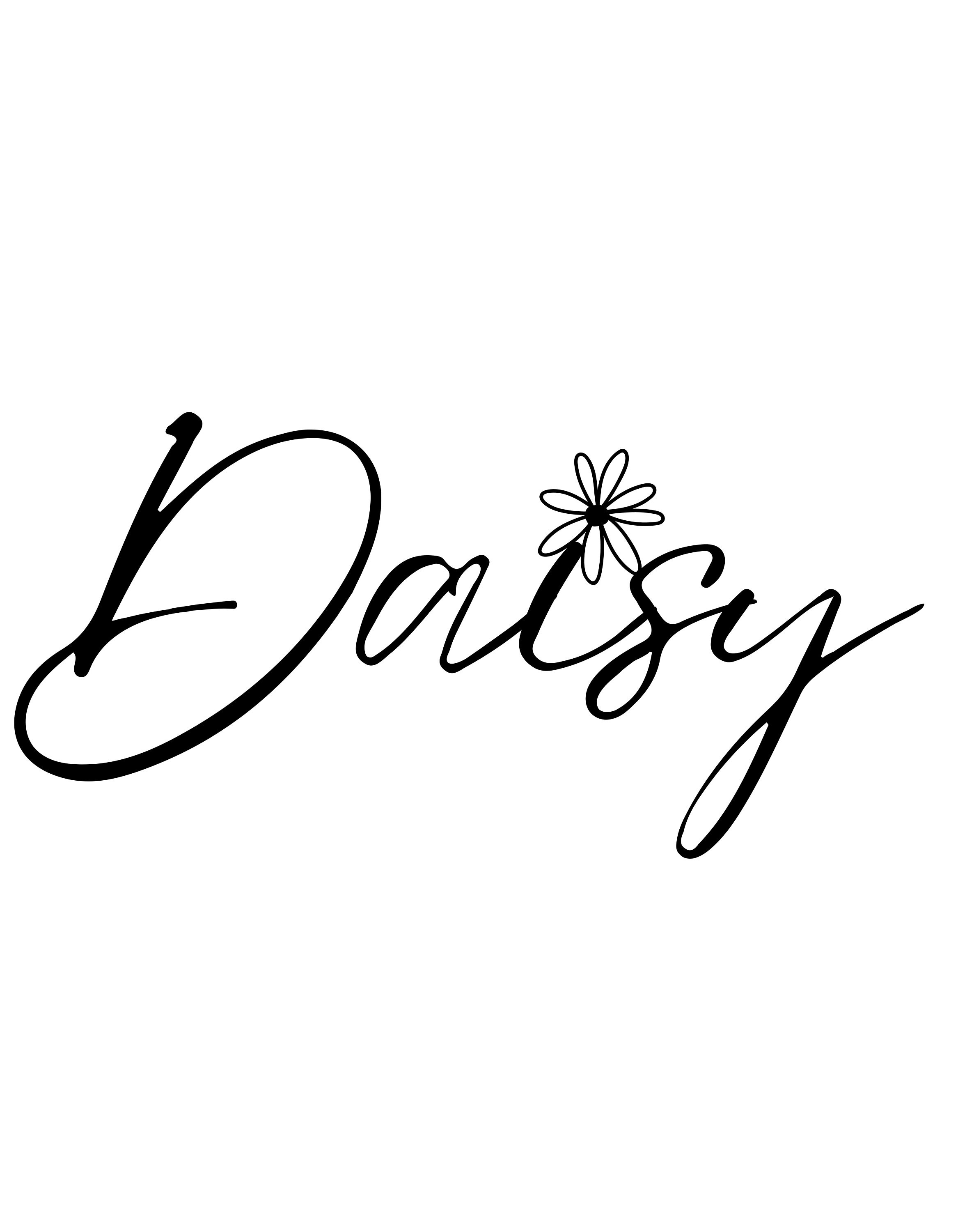Daisy Name / Flower Digital Design PNG SVG Download - Etsy