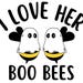 Boo Bees / I Love Her Boo Bees -- Halloween -- Digital Design -- PNG ...
