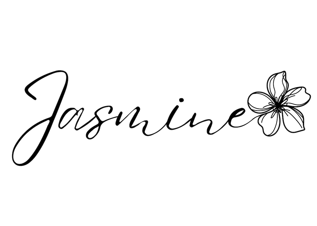 Jamine Name / Flower -- Digital Design -- PNG + SVG Download - Etsy