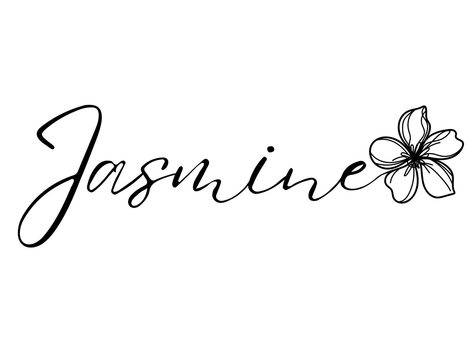 Jamine Name / Flower -- Digital Design -- PNG + SVG Download - Etsy