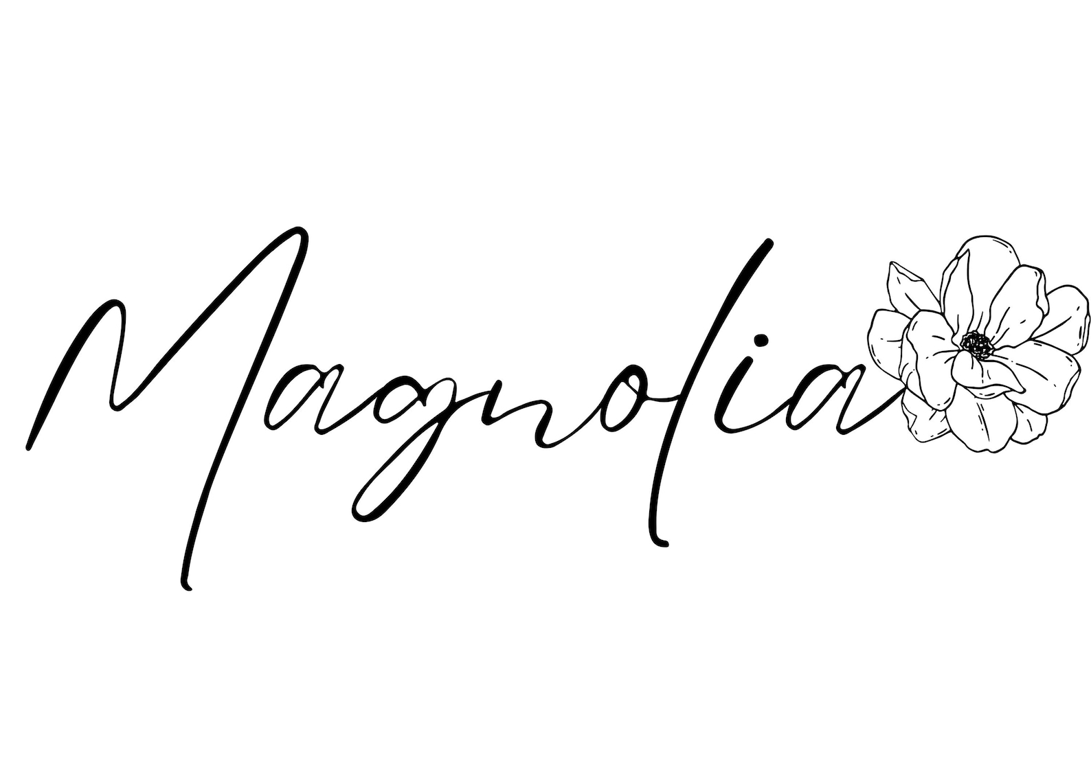 Magnolia Name / Flower -- Digital Design -- PNG + SVG Download - Etsy