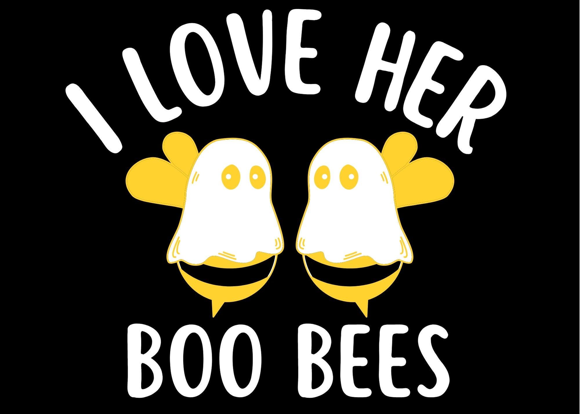 Boo Bees / I Love Her Boo Bees -- Halloween -- Digital Design -- PNG ...