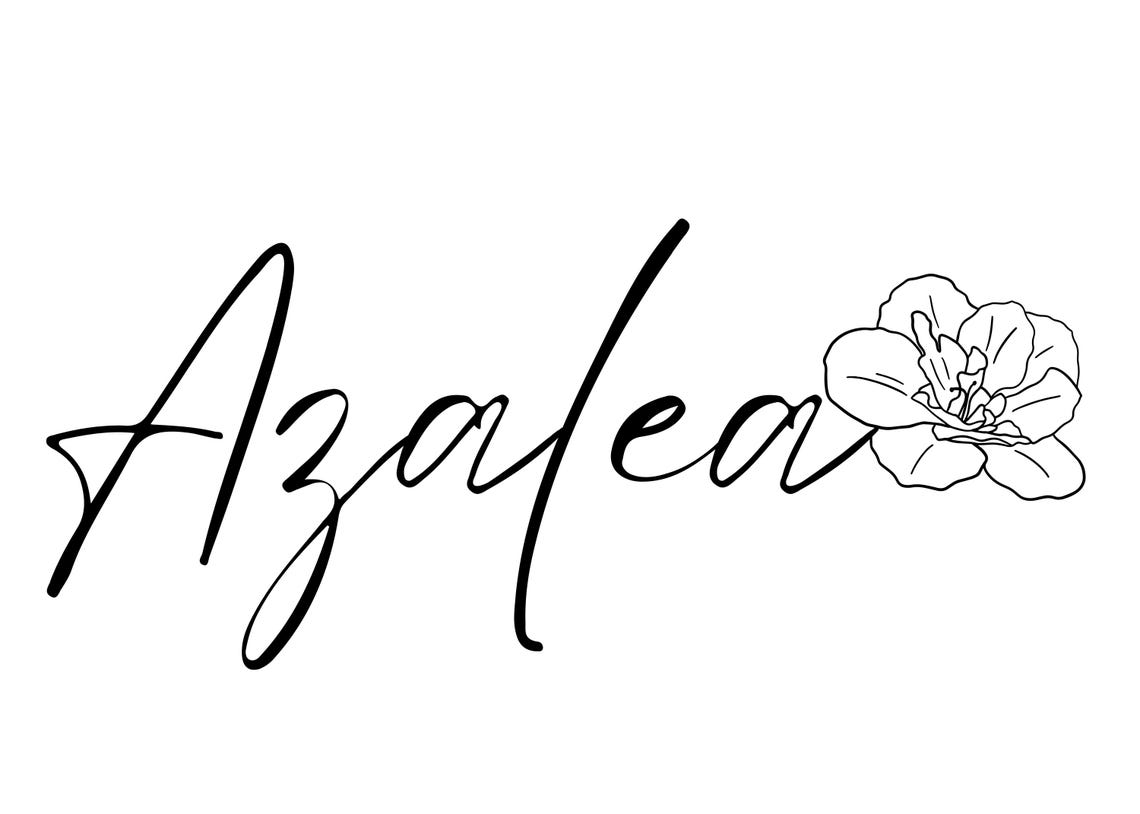 Azalea Name / Flower -- Digital Design -- PNG + SVG Download - Etsy