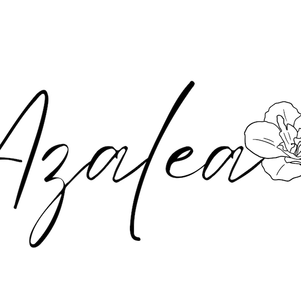 Lily Name / Flower Digital Design PNG SVG Download - Etsy