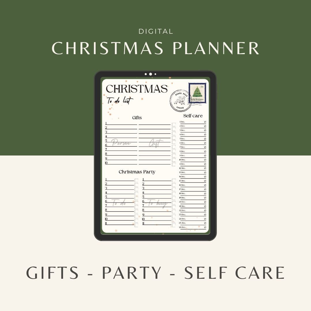 Christmas Planner, Gift Planner, Christmas Party Planner, to Do List ...