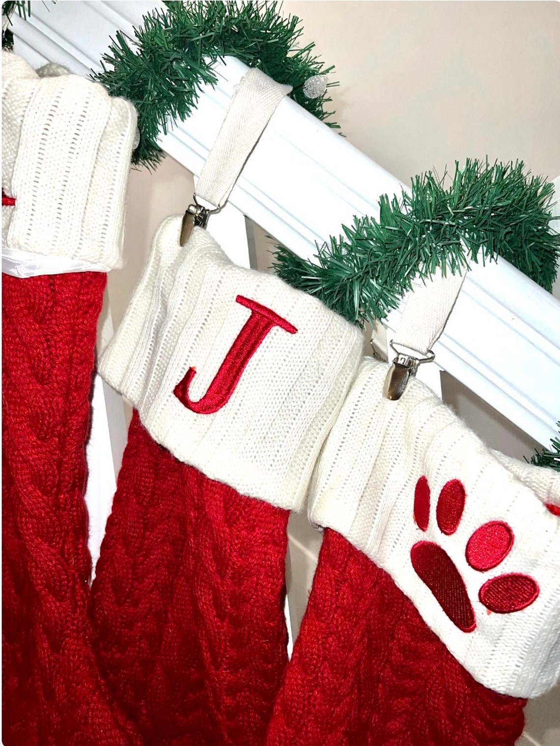 Hang Holiday Stockings From Your Staircase With Rail Ribbons (pack of 2 ...