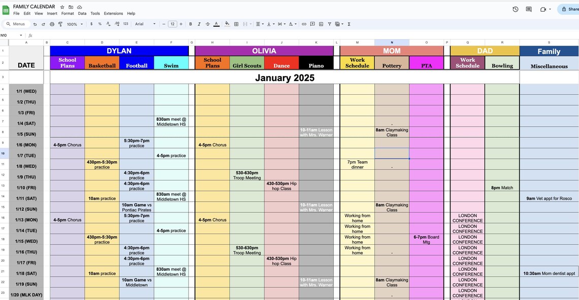 2025 Organizational Calendar - Etsy
