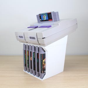 SNES Game Console and Cartridge Display Stand - Etsy