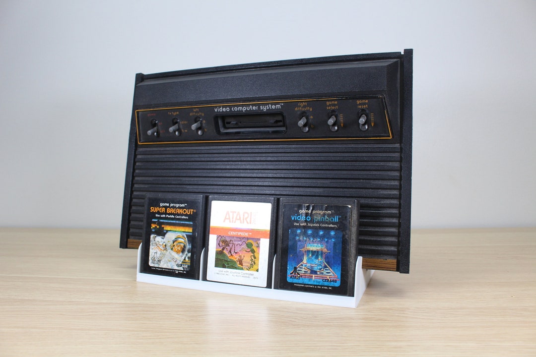 Atari 2600 Console and Game Cartridge Vertical Display Stand; Atari ...