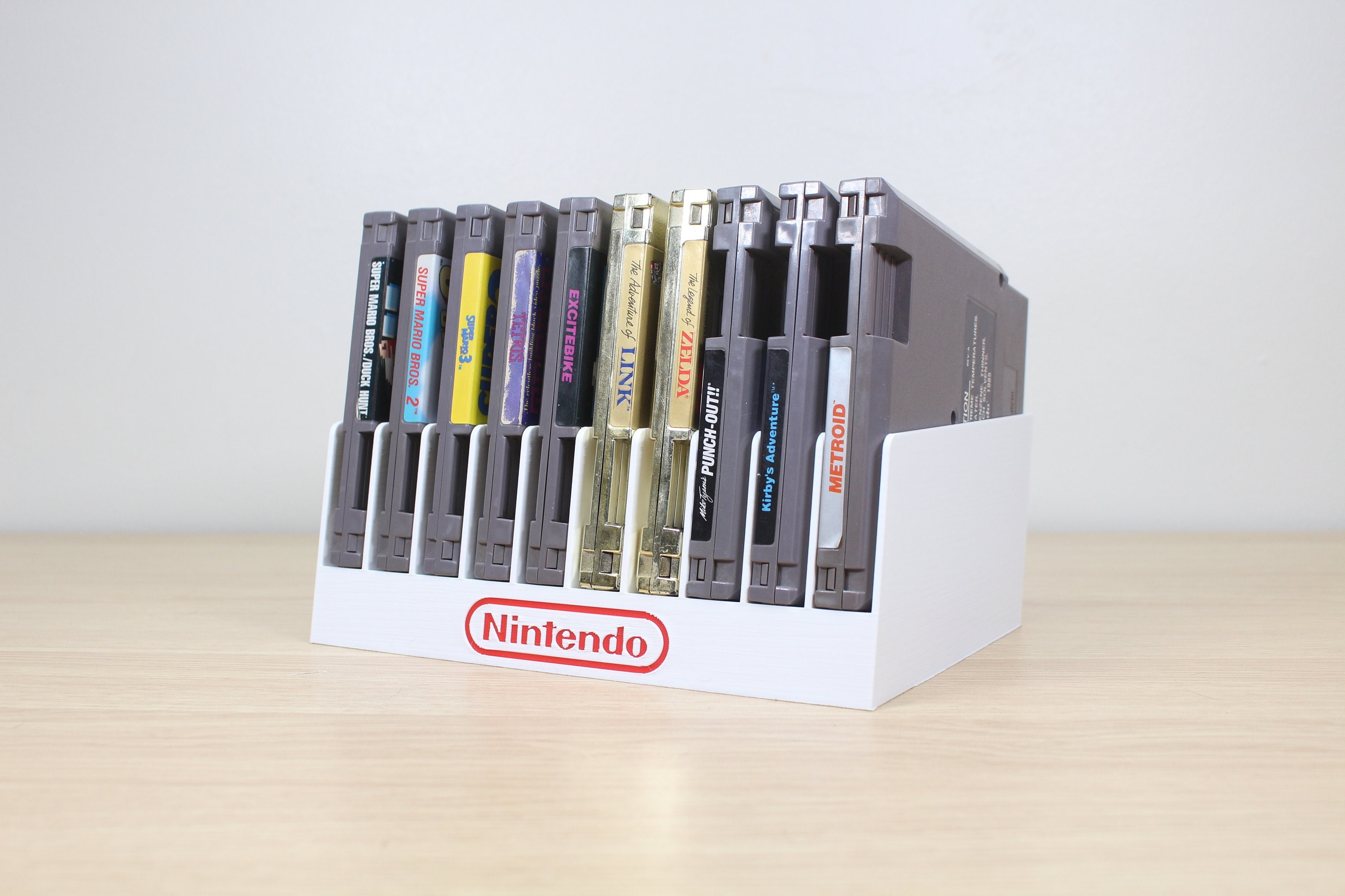NES Game Display Stand: 3D Printed Cartridge Storage (10 Count) - Etsy ...