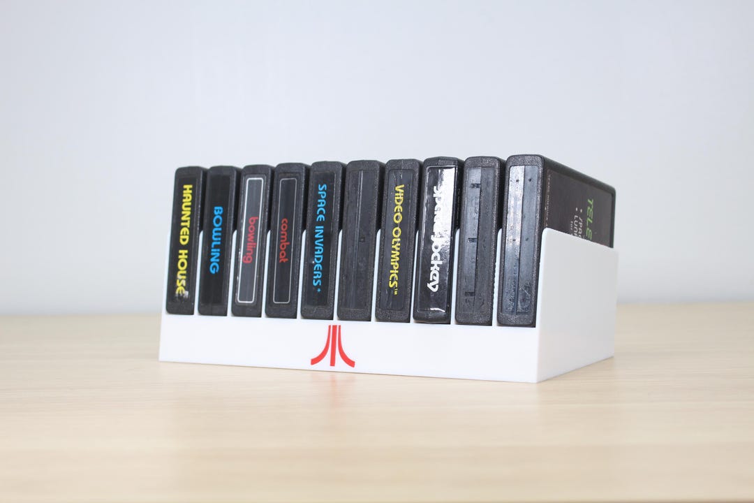 Atari 2600 Game Storage Stand: 10-count 3D Printed Display - Etsy