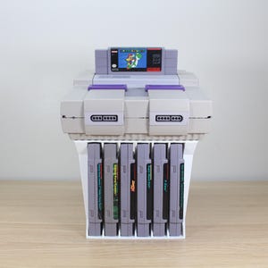 SNES Game Console and Cartridge Display Stand - Etsy
