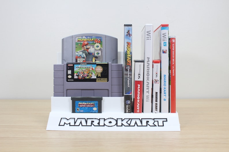 Mario Kart Game Collection Display Stand - Etsy