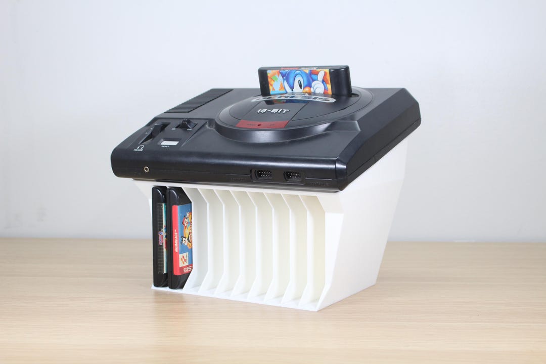 Sega Genesis Gen 1 Game Console and Cartridge Display Stand - Etsy