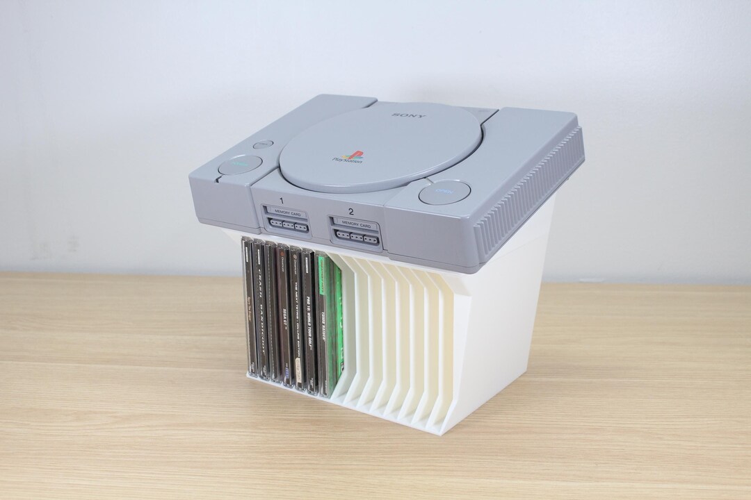 Playstation 1; PS1 Game Console and Video Game Display Stand - Etsy