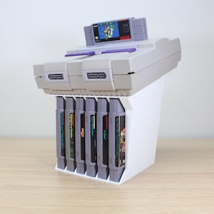SNES Game Console and Cartridge Display Stand - Etsy