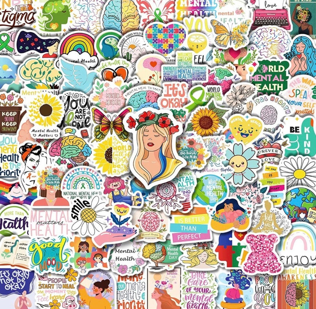 Random Vinyl Sticker, Random Sticker Packs, Mental Health Stickers for ...
