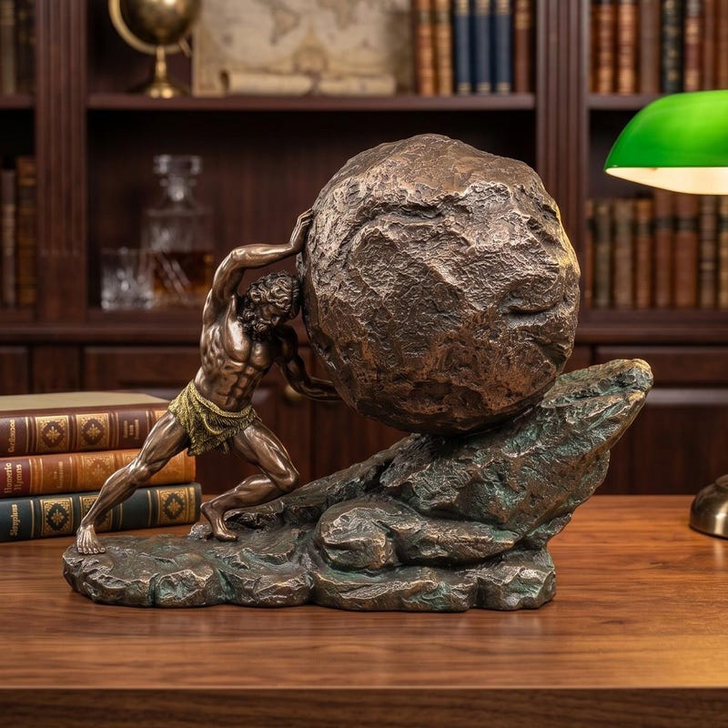 Sisyphus Statue - Etsy