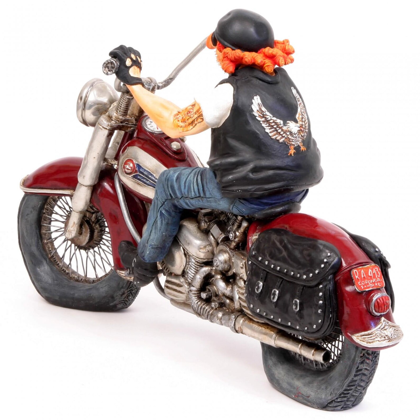 Guillermo Forchino "the Biker" Figurine: Handmade Resin Motorcycle ...