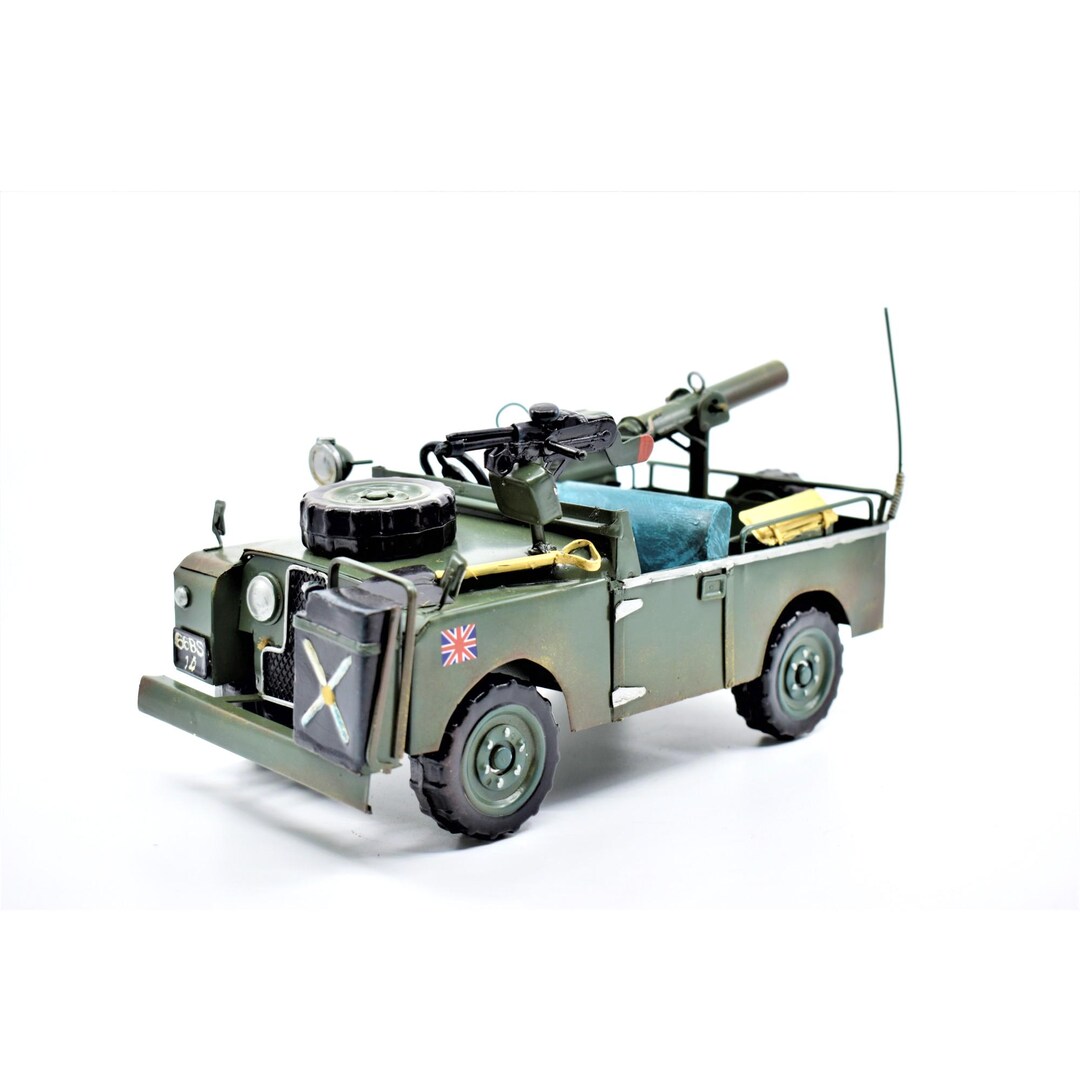 Vintage Metal Land Rover Military Model - Army Green Decor - Etsy UK