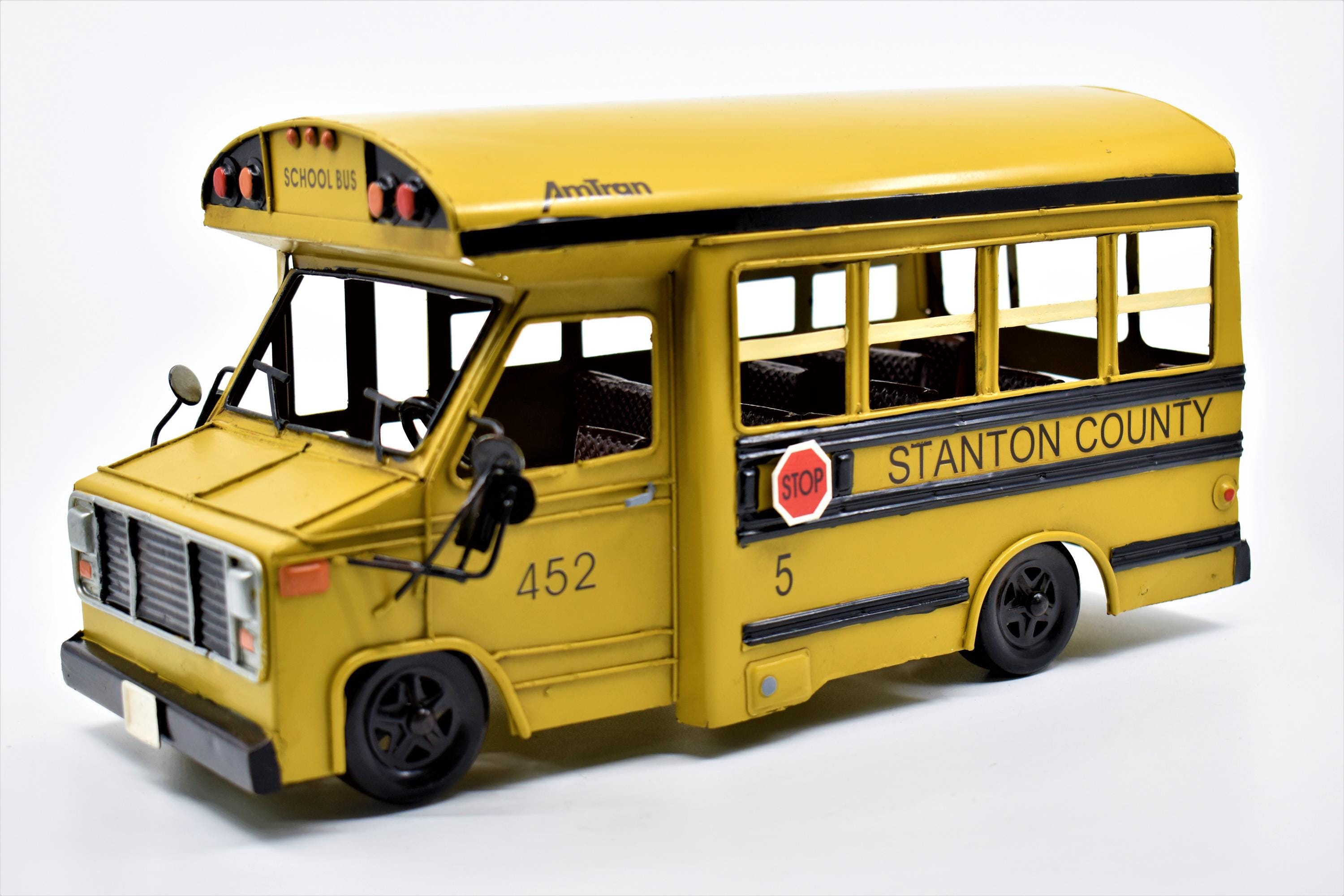 Vintage Metal School Bus Model: Classic Americana Decor - Etsy