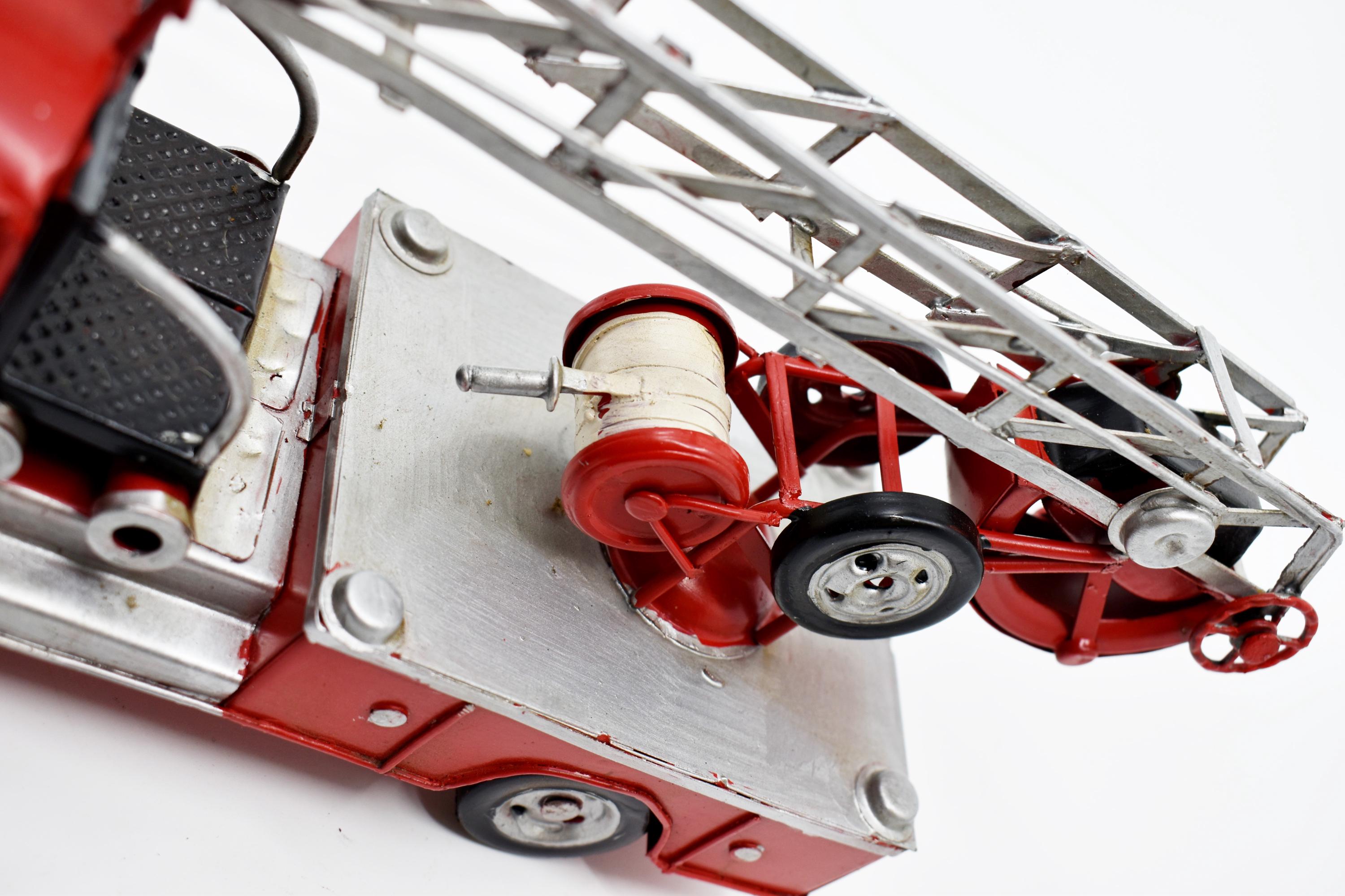Vintage Metal Fire Truck Model: Mercedes-benz T2 Inspired Decor - Etsy