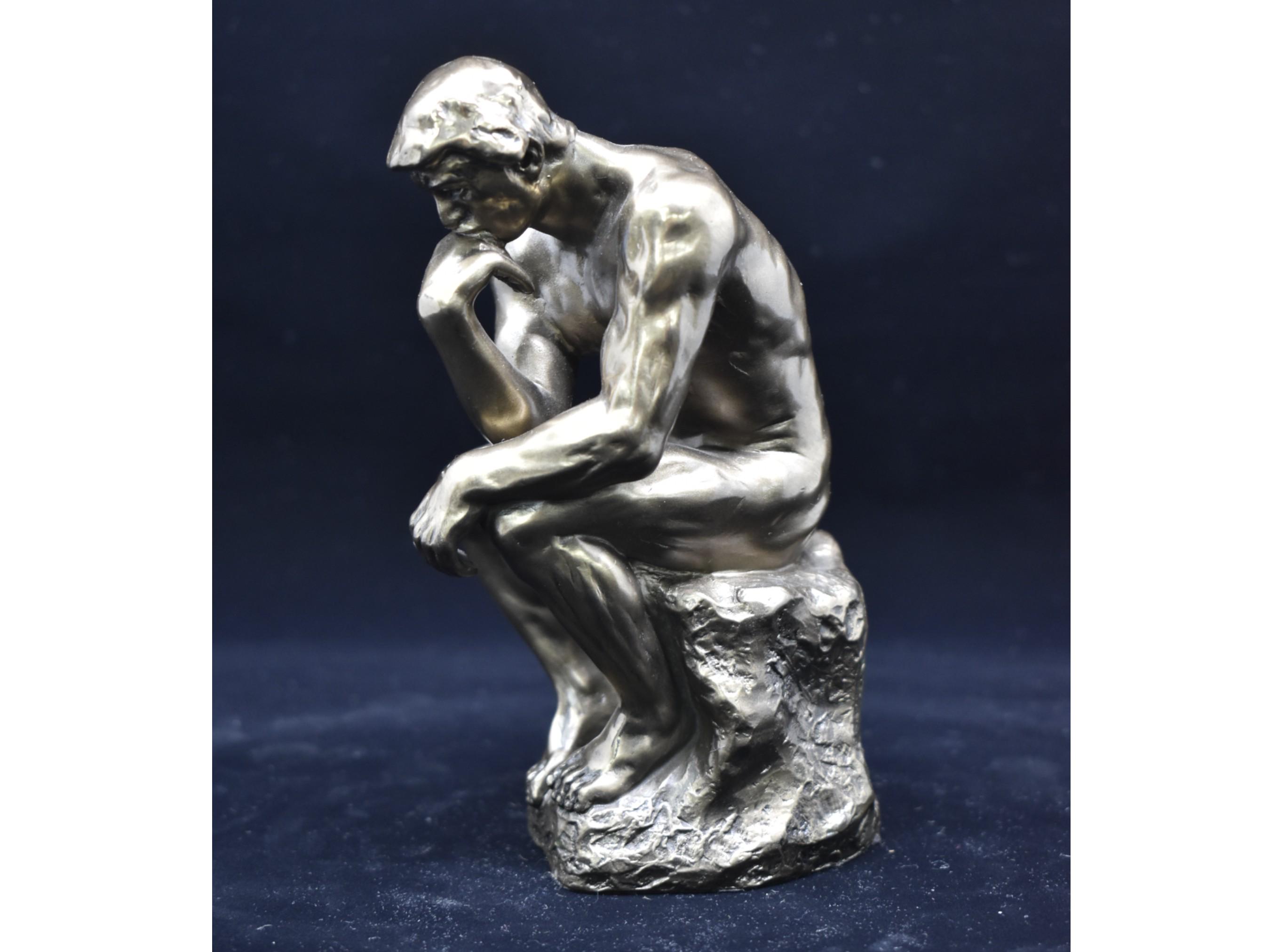 The Thinker Statue Inspired by Rodin Classic Art Sculpture Home Decor ...