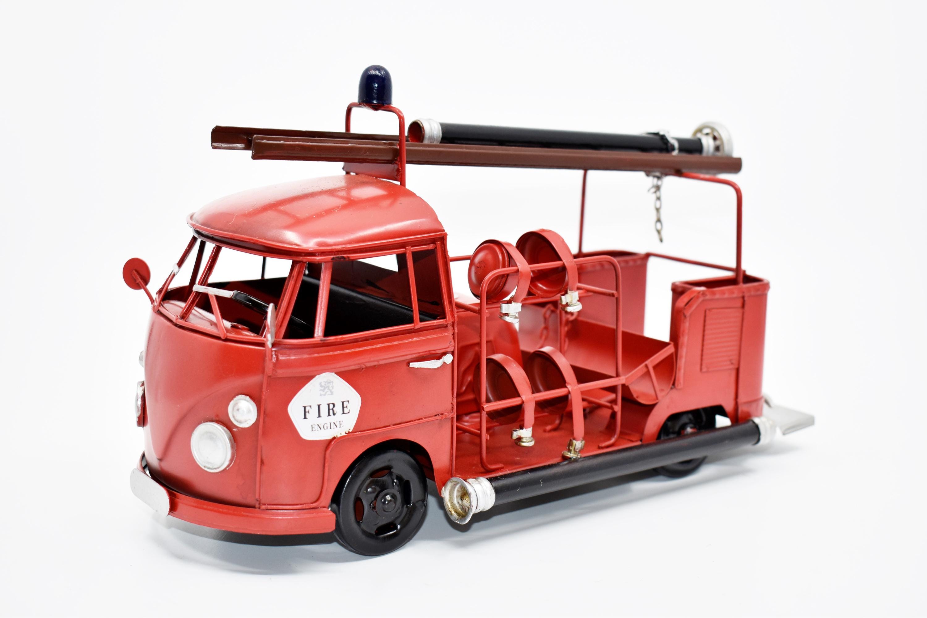 Vintage Metal Fire Truck Model: VW T1 Inspired Decor - Etsy