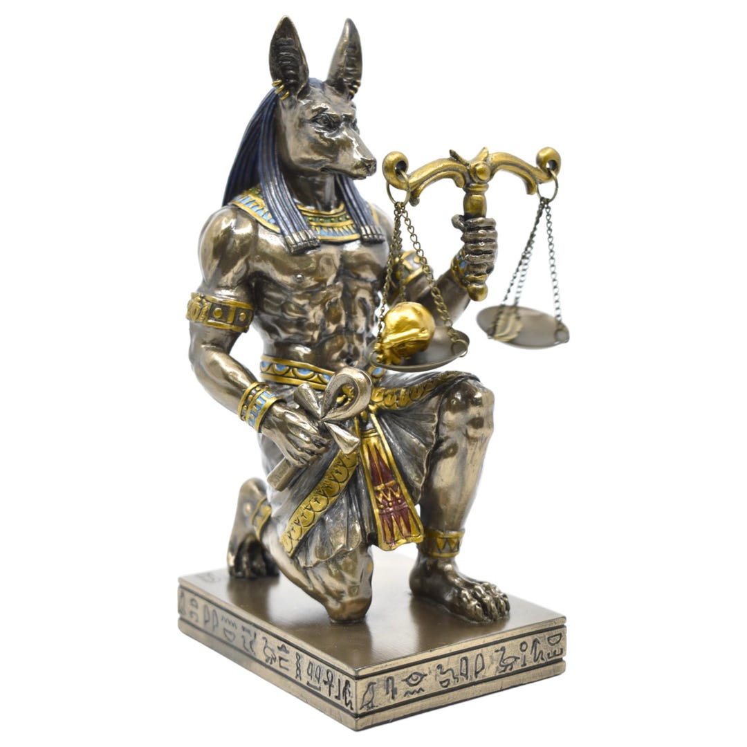 Anubis Holding Scales Egyptian Statue - Etsy