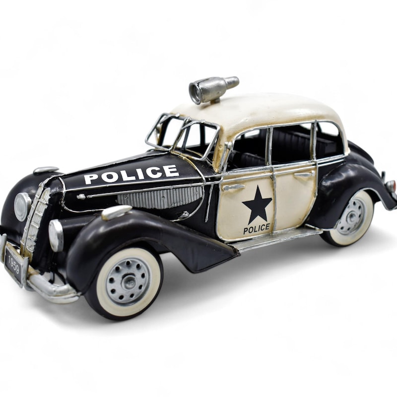 Metal Police Car Model - Etsy