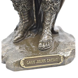 Gaius Julius Caesar Statue: 10.25" Cold Cast Bronze Resin Roman Decor ...