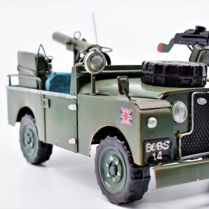 Vintage Metal Land Rover Military Model - Army Green Decor - Etsy UK