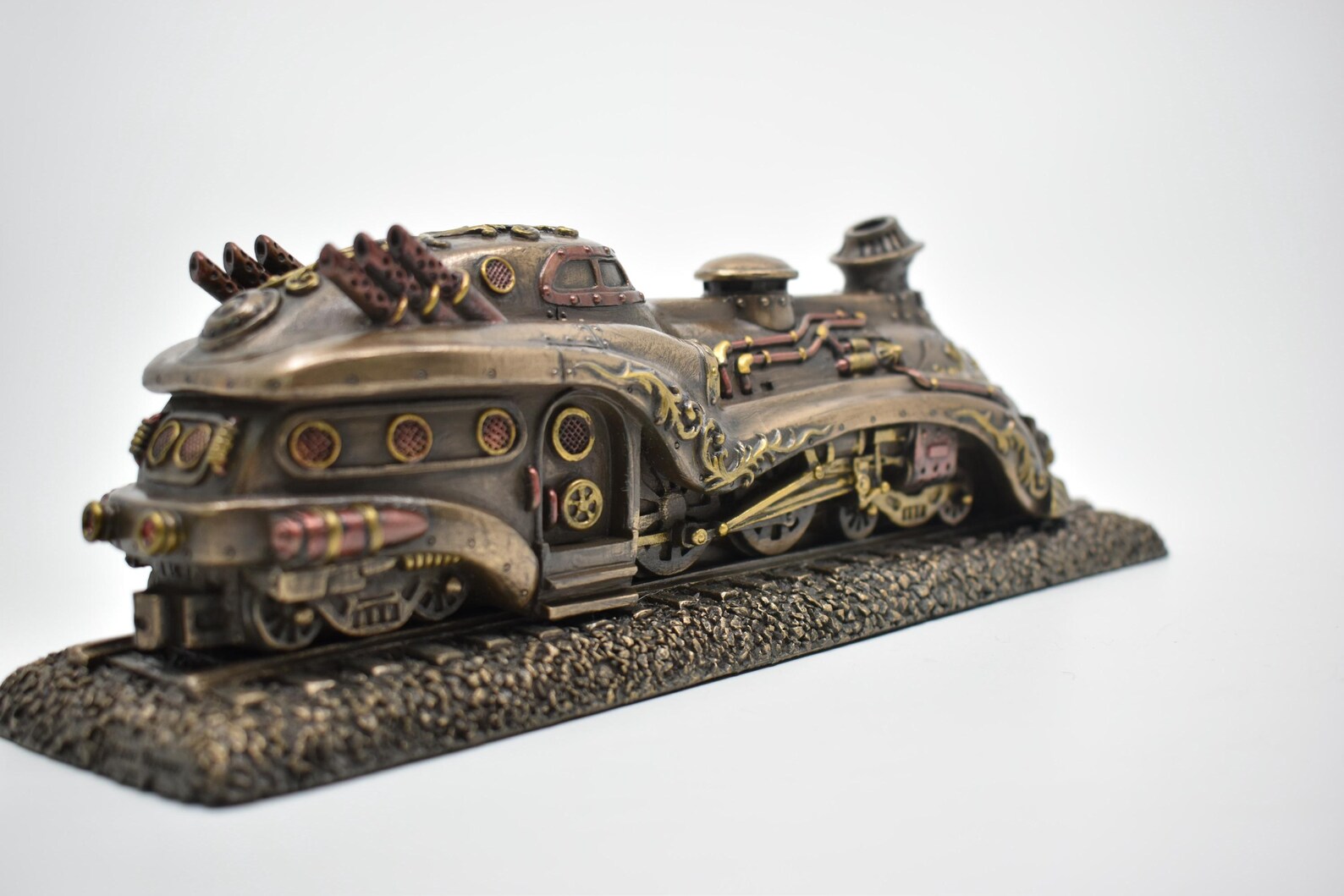 Steampunk Locomotive Sculpture: Retro-futuristic Train Model - Etsy