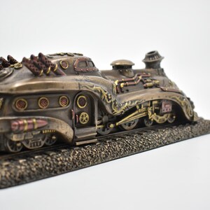 Steampunk Locomotive Sculpture: Retro-futuristic Train Model - Etsy