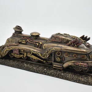 Steampunk Locomotive Sculpture: Retro-futuristic Train Model - Etsy