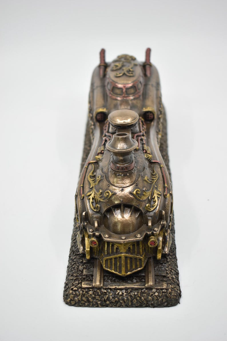 Steampunk Locomotive Sculpture: Retro-futuristic Train Model - Etsy